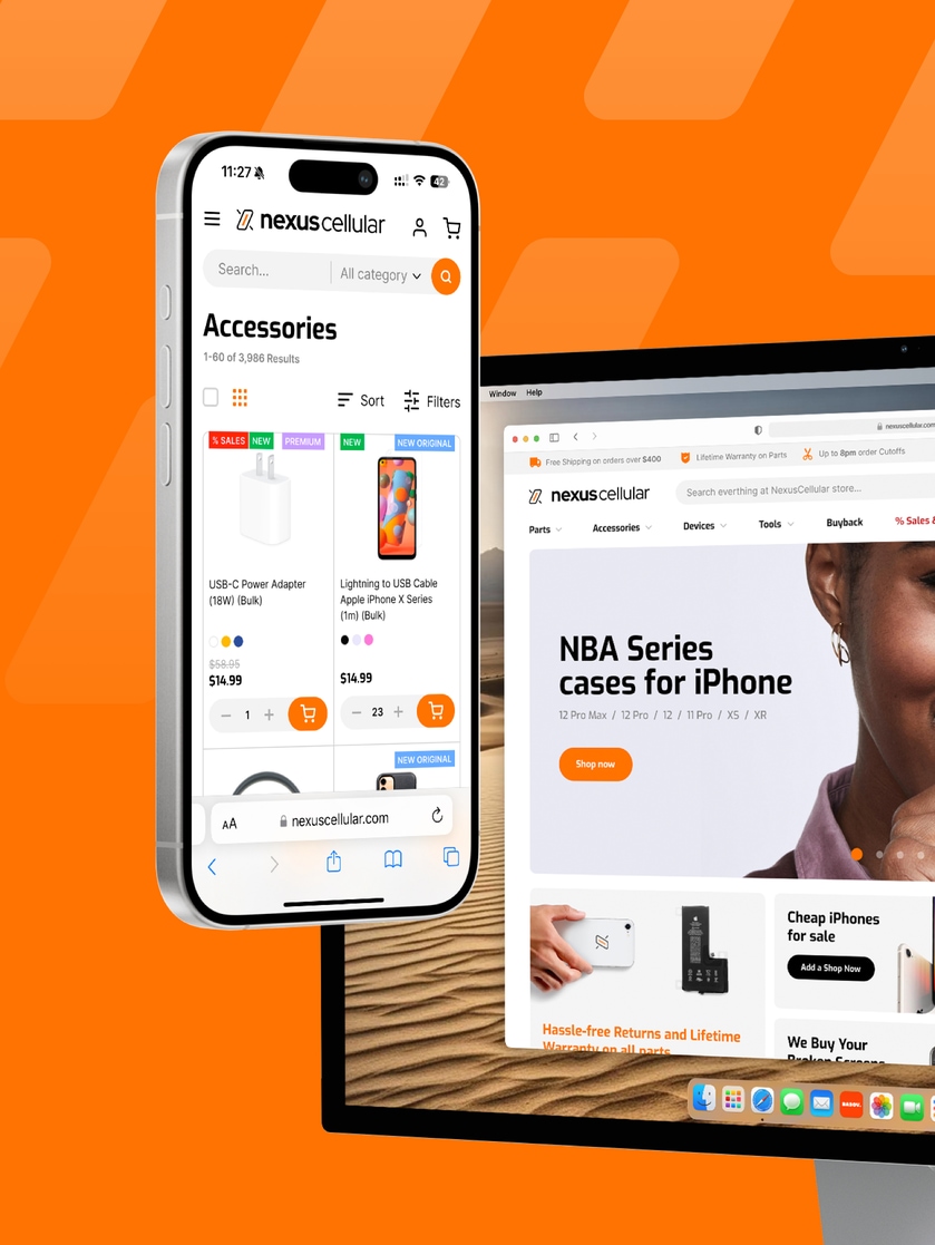 Nexus Cellular Mobile Retail Branding & E‑Commerce Design